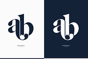 Monogram icon logo AB | Branding & Logo Templates ~ Creative Market