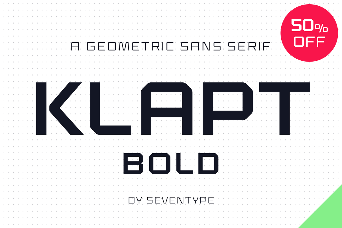 Klapt Bold, a Sans Serif Font by SevenType