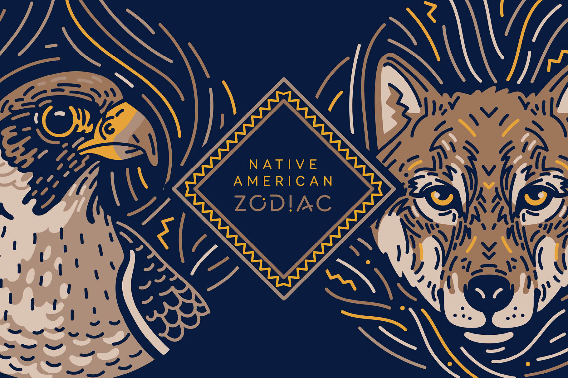 Native American Zodiac, an Illustration by Pencil Twist