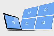 MacBook Screen Mock-Up 01, a Mac Mockup by Graphicsworld125