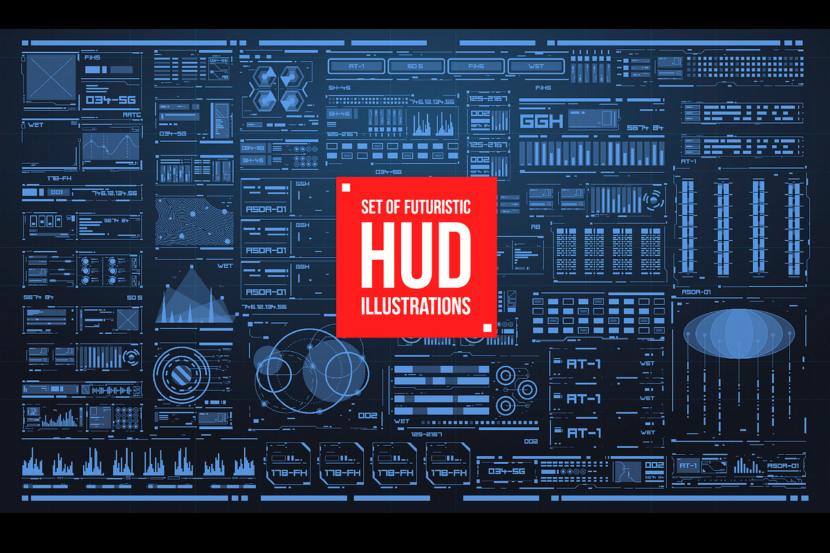 Set of 25 HUD illustrations, an Object Graphic by Andrew_Derr