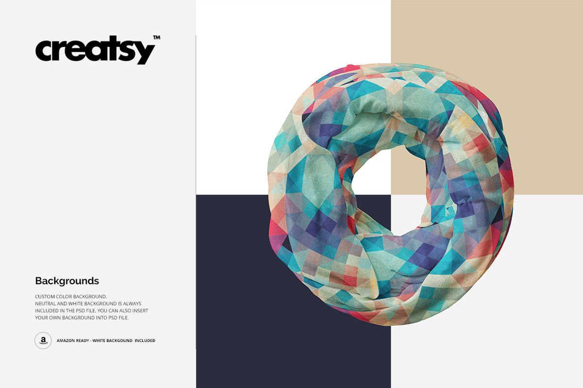 Infinity Scarf Mockup Set, a Product Mockup by Creatsy