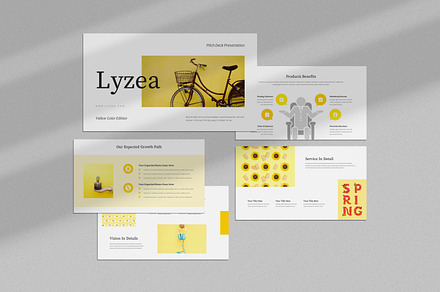 Gozea : Purple Pitch Deck Powerpoint, a Presentation Template by punkl.