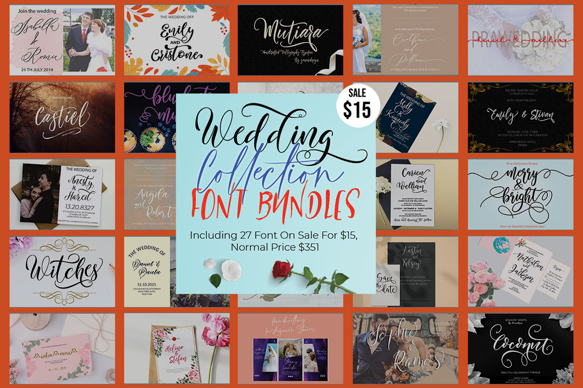 Wedding Collection Font Bundles