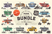 HUGE VECTOR ILLUSTRATIONS BUNDLE, a Decorative Illustration by pawellpi