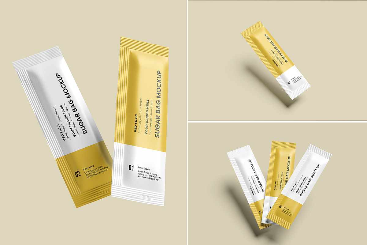 Sugar Bag Mockup, a Packaging Mockup by SimpangGraphics
