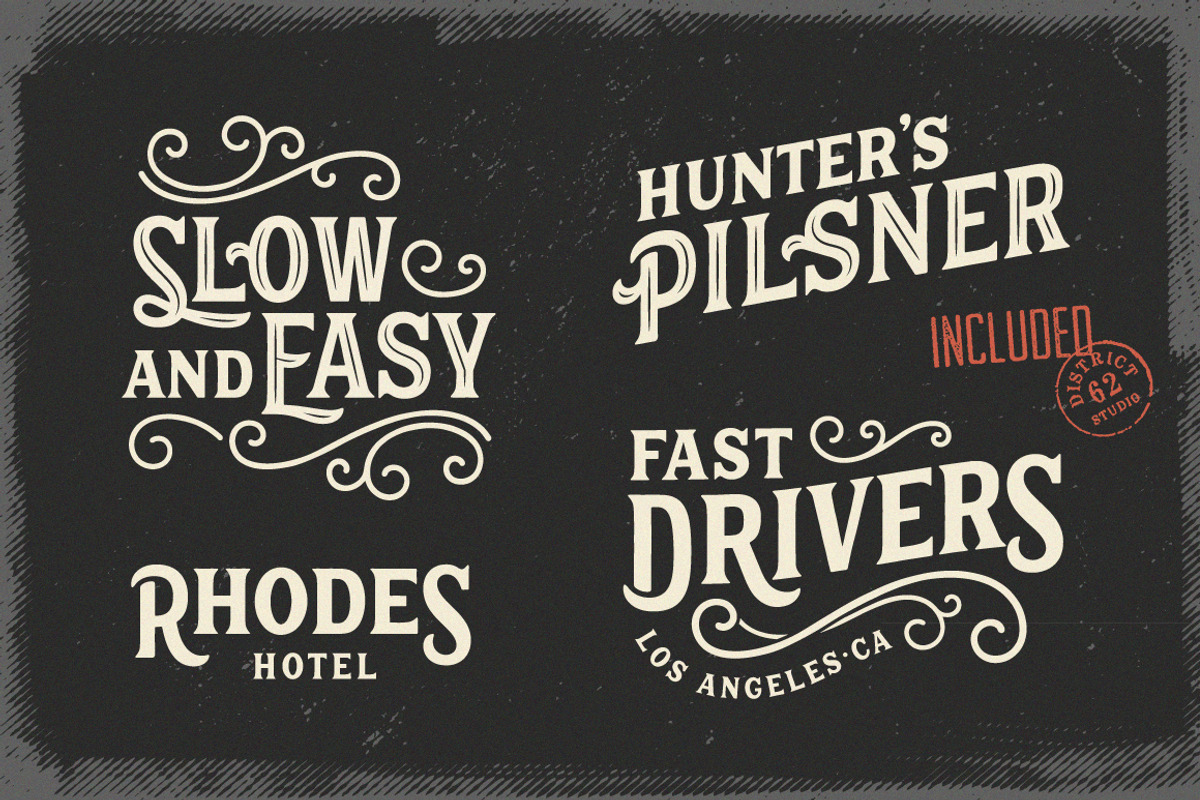Hanley Block Pro, a Font by DISTRICT 62 STUDIO