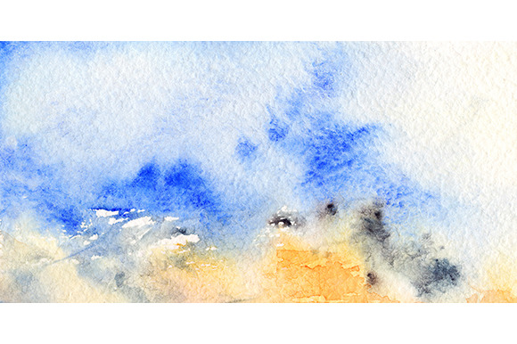 Watercolor sky clouds texture, a Texture Graphic by Art By Silmairel