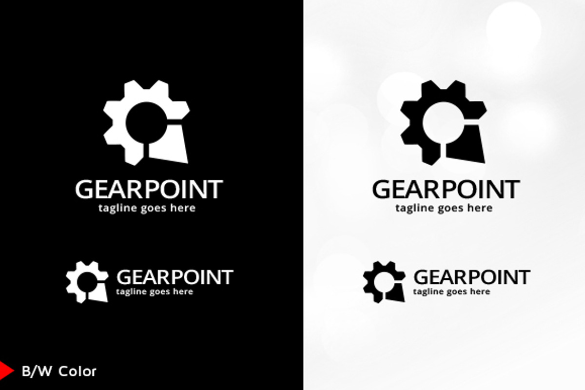 Gear Point Logo Template, a Branding & Logo Template by gunaonedesign