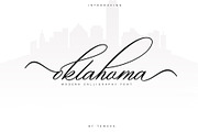 oklahoma calligraphy font, a Script Font by Teweka