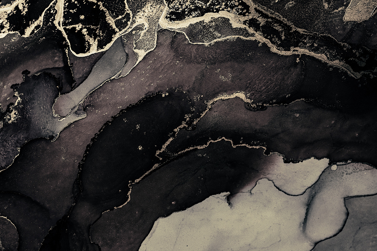 Black golden ink textures, a Texture Graphic by Anntuan