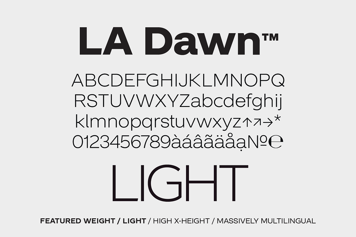 LA Dawn Designer Font