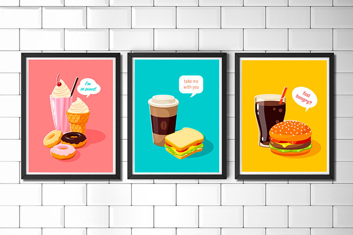 Fastfood vector pack, an Object Graphic by Seavector