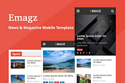 News & Magazine Mobile Template, a HTML Template by Ngetemplates