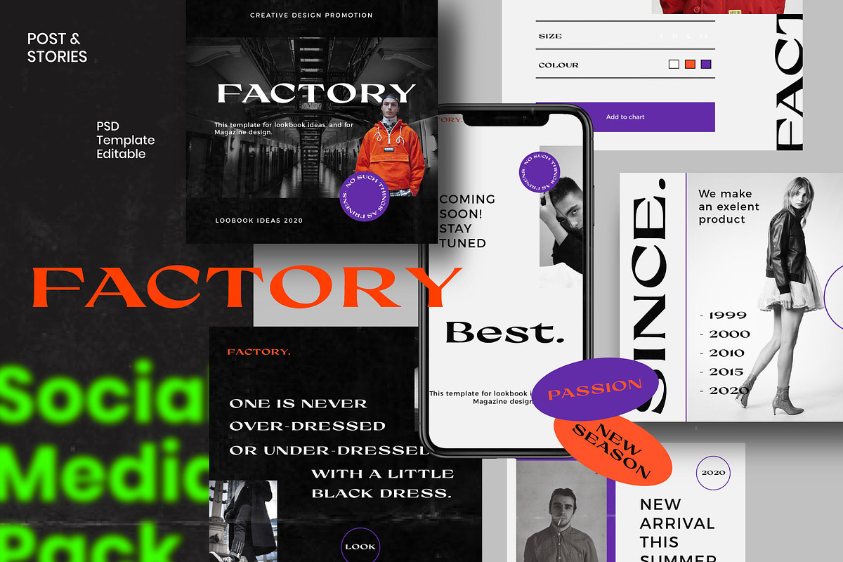 FACTORY - New Urban Social media, a Social Media Template by Dirtytemp ...
