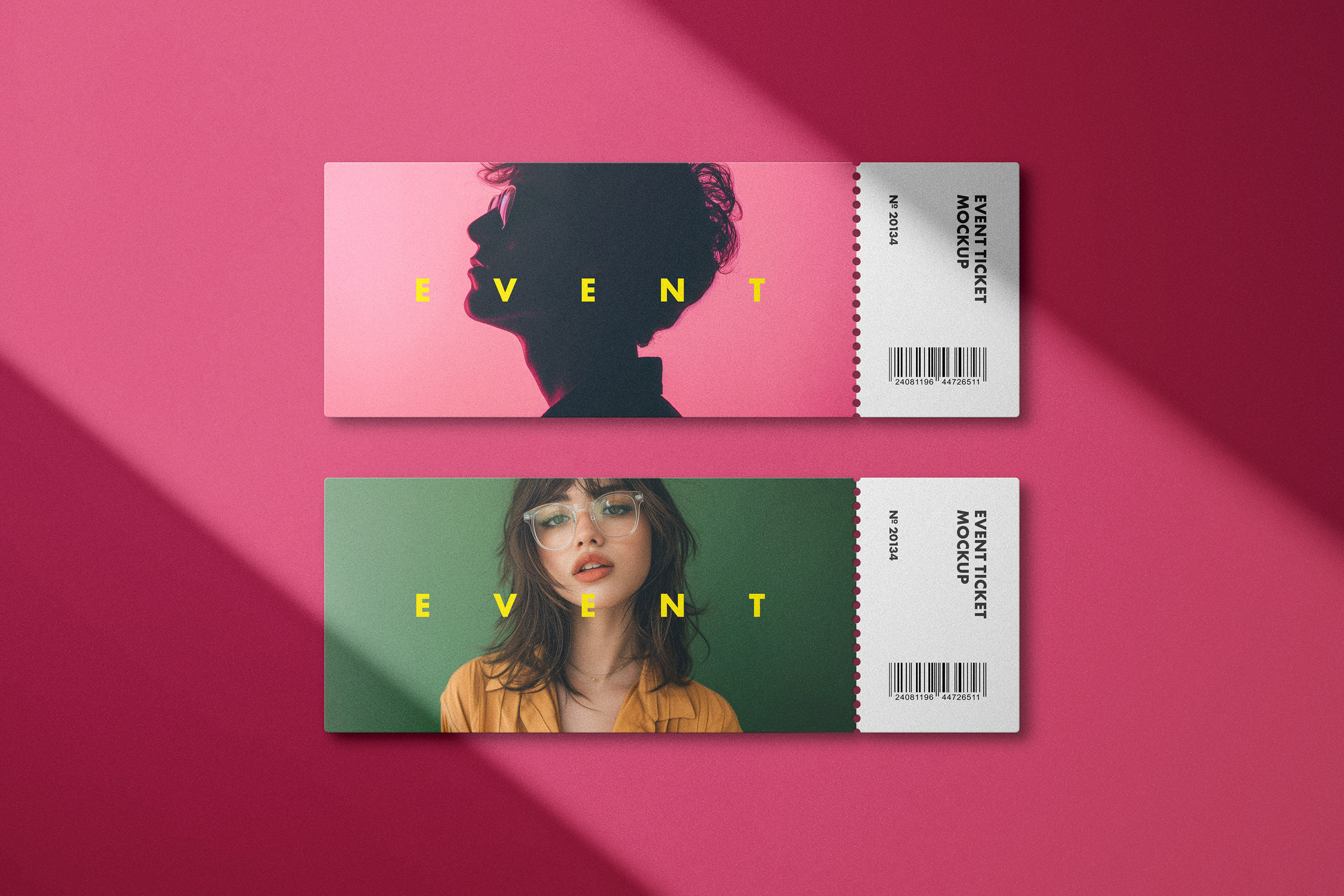 Event Tickets Mockup, an Advertising Mockup by Design Squad