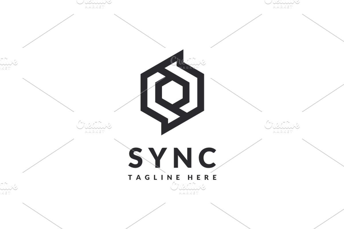 Sync Logo, a Branding & Logo Template by yopie