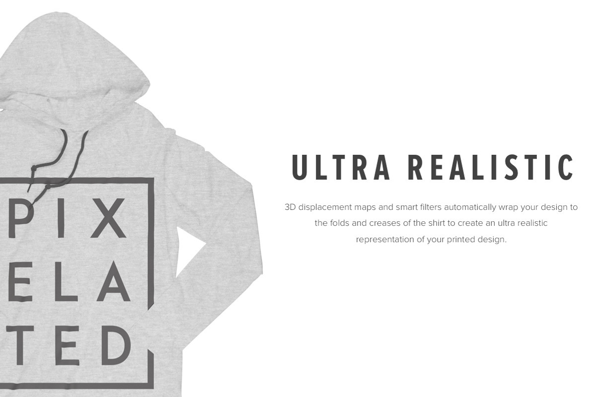 Anvil 987 Unisex Hooded T-Shirt, a Shirt Mockup by Pixel Sauce™
