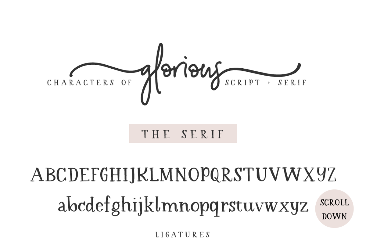 Glorious Font Duo + Extras - UPDATE!, a Script Font by Inky Jar Design ...