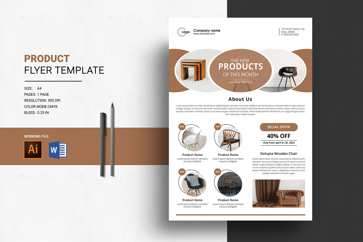 Product Flyer Design, a Flyer Template by crazyOWL