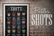 Poster Shots Menu, a Food Illustration by Anna