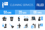 50 Cleaning Blue & Black Icons | Icons ~ Creative Market