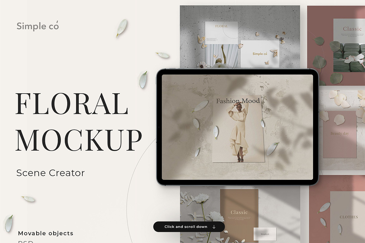 BUNDLE Mockup, a Product Mockup by Simple có
