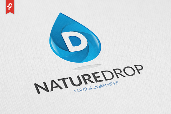 Nature Drop Logo, a Branding & Logo Template by ft.studio