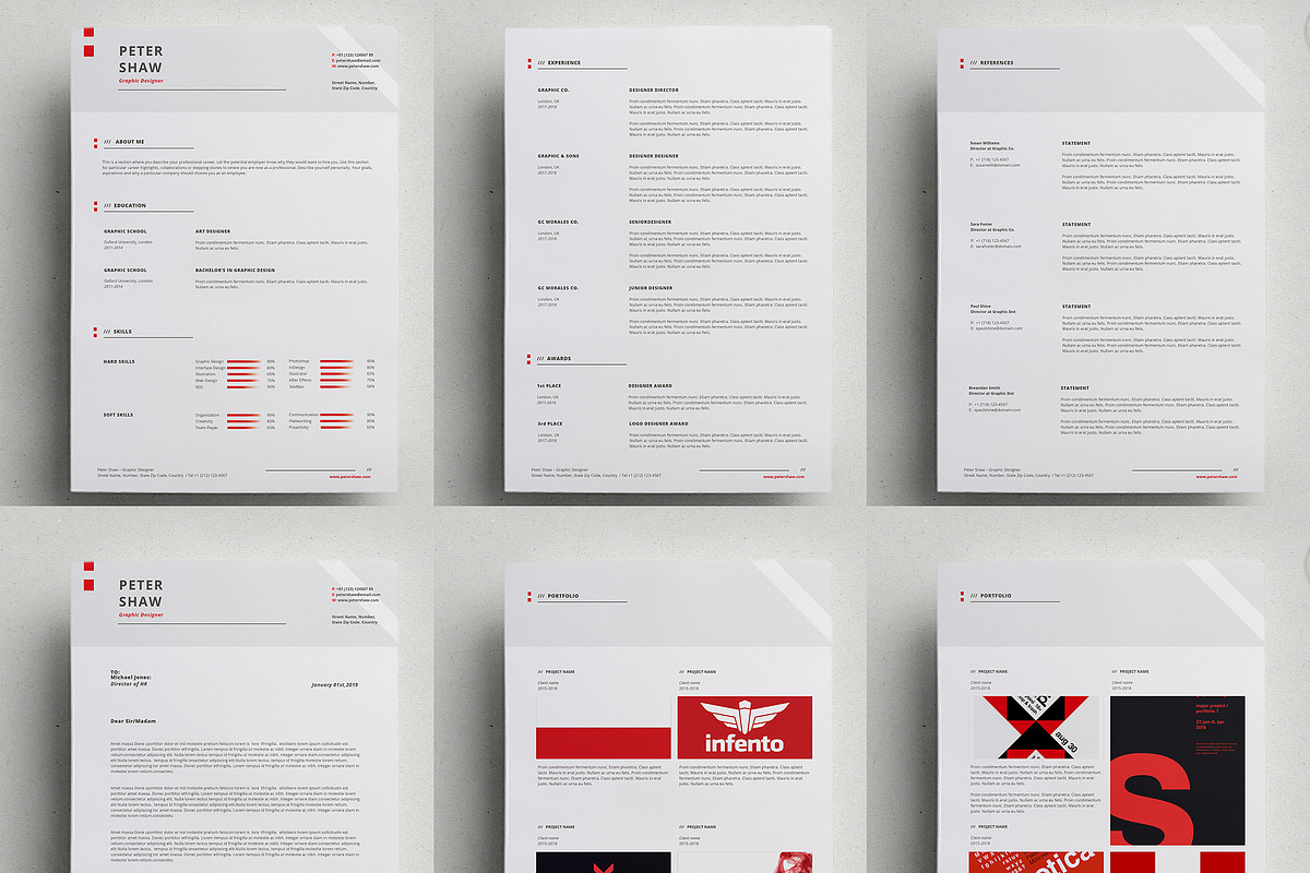 Swiss Resume Template, a Resume Template by Nina Shaw