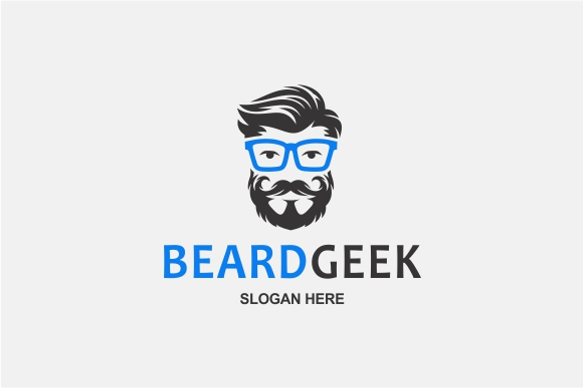 Beard Geek logo, a Branding & Logo Template by MotionMount