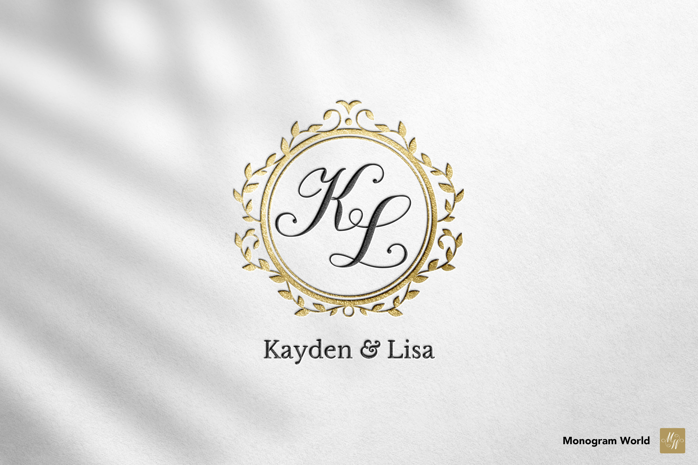 Wedding Monogram KL, a Branding & Logo Template by Monogram World