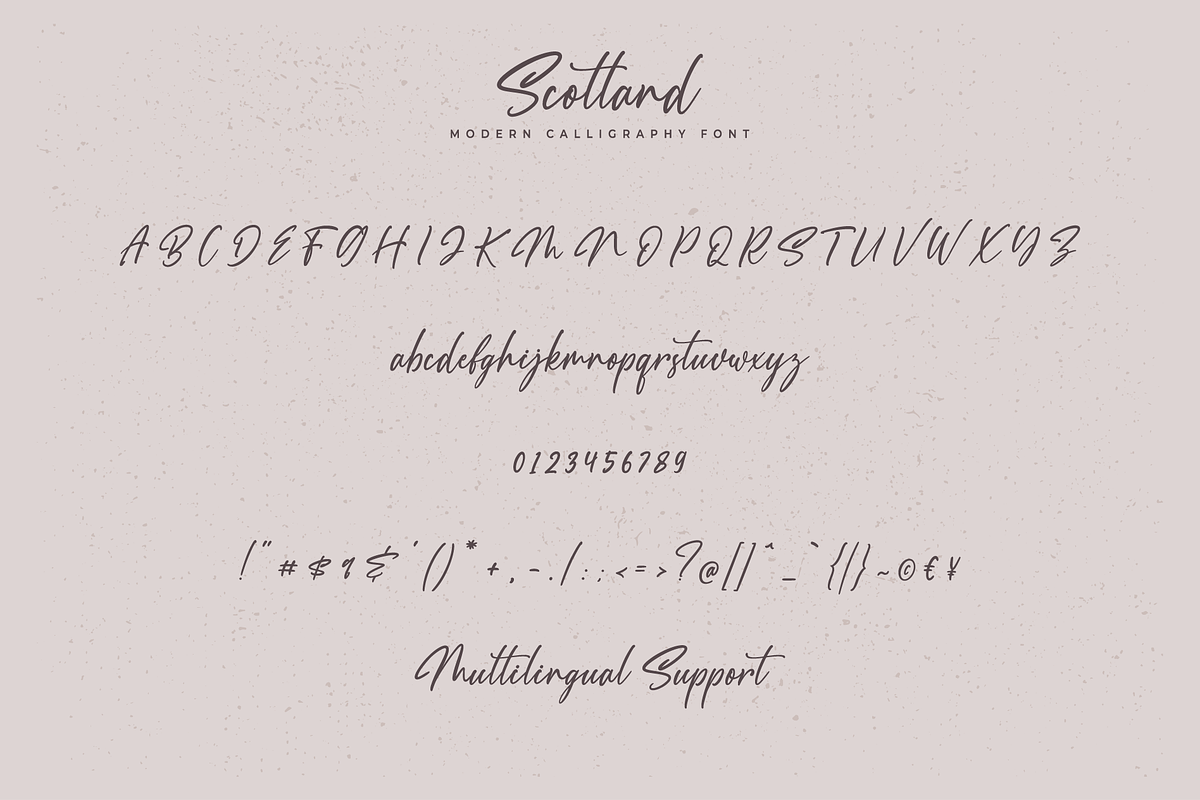 Scotland - Modern Calligraphy font, a Script Font by Pen Culture