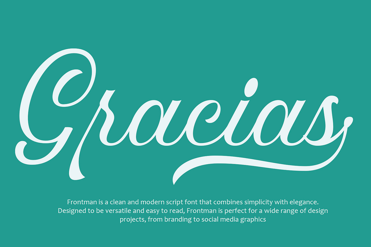 Frontman - Clean Script Font, a Script Font by Arendxstudio