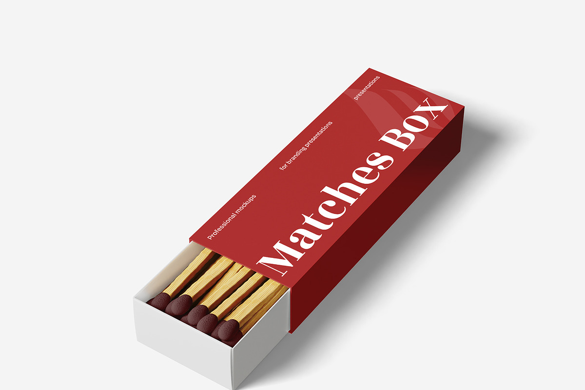 Matches Box Mockup, a Packaging Mockup by Unerispace
