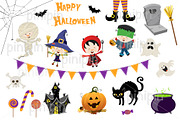 Halloween Set, an Illustration by pinipin