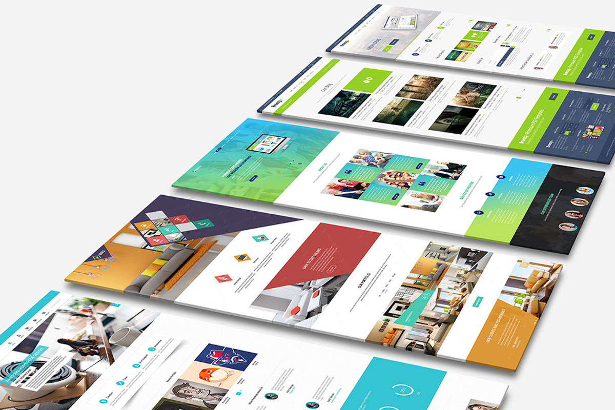 Landing Page Mock-Up 02, a Print Template by Graphicsworld125