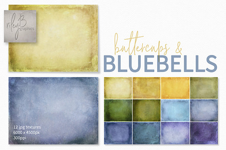 Blue Green Textures, a Texture Graphic by rileyBgraphics