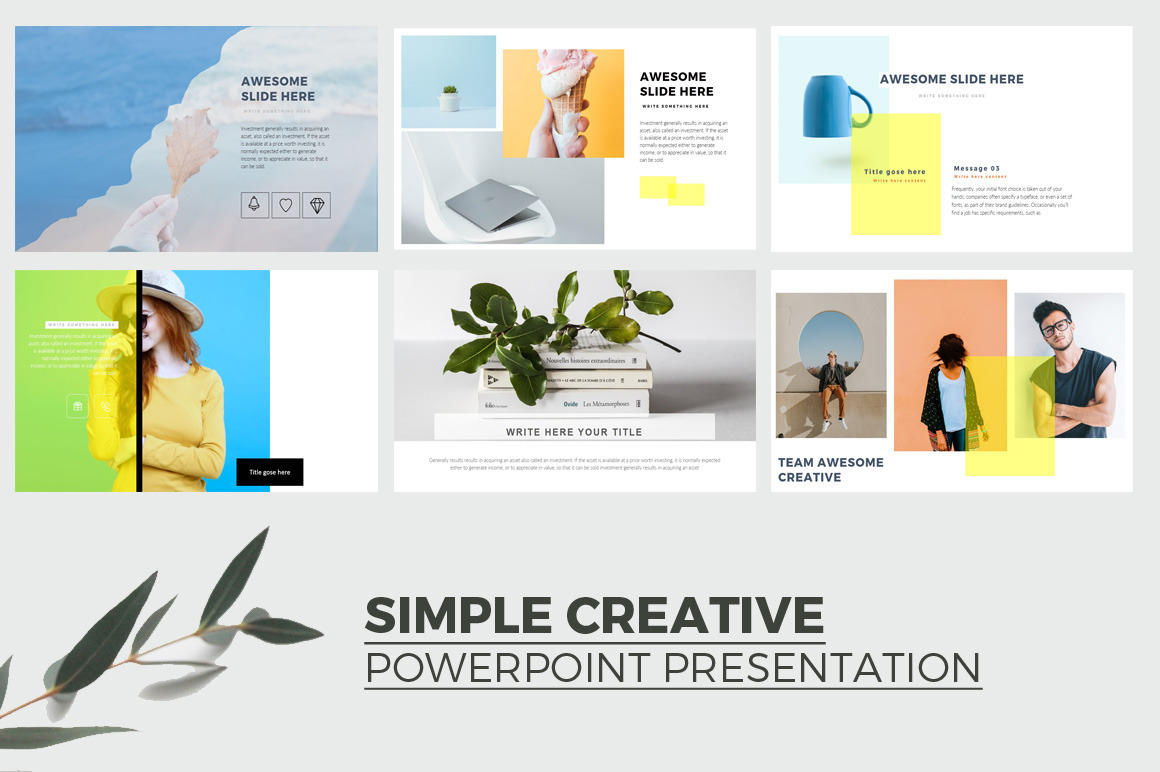 Simple Creative Powerpoint Template, a Presentation Template by SlideBester