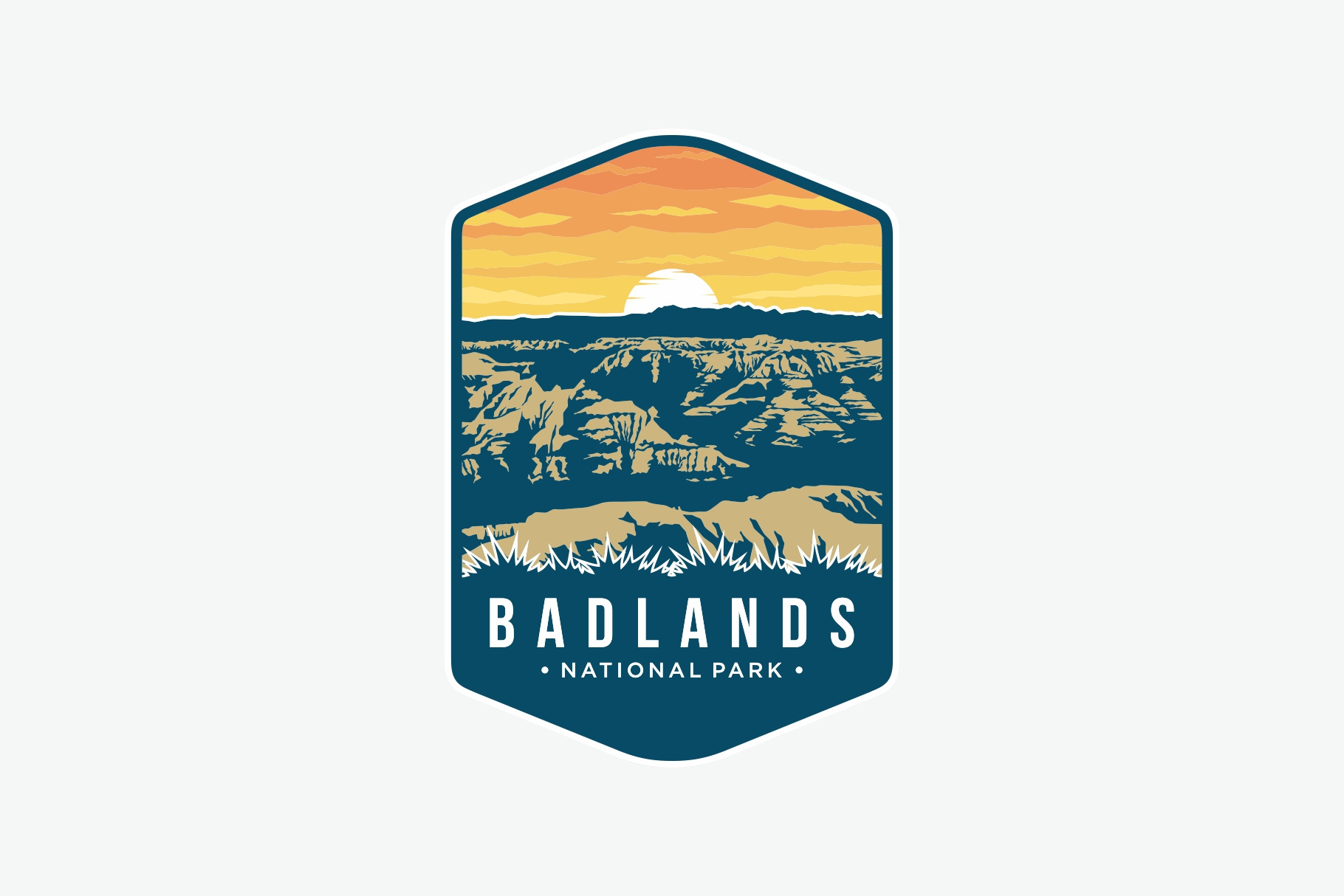 Badlands National Park Emblem Logo, a Branding & Logo Template by ...