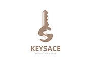 Vector key and hands logo, a Branding & Logo Template by GraphiShop