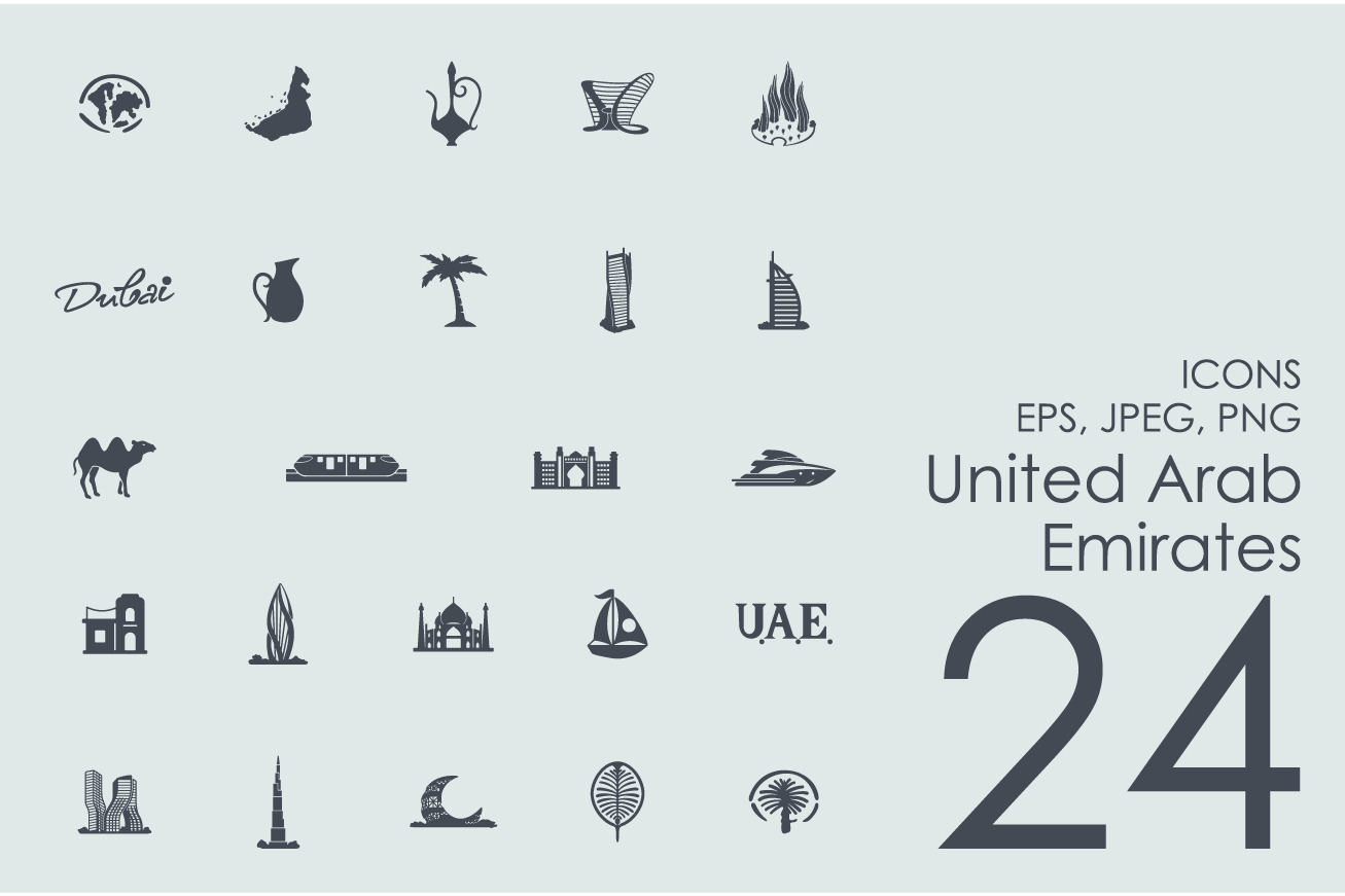 24 United Arab Emirates icons, an Icon by Palau