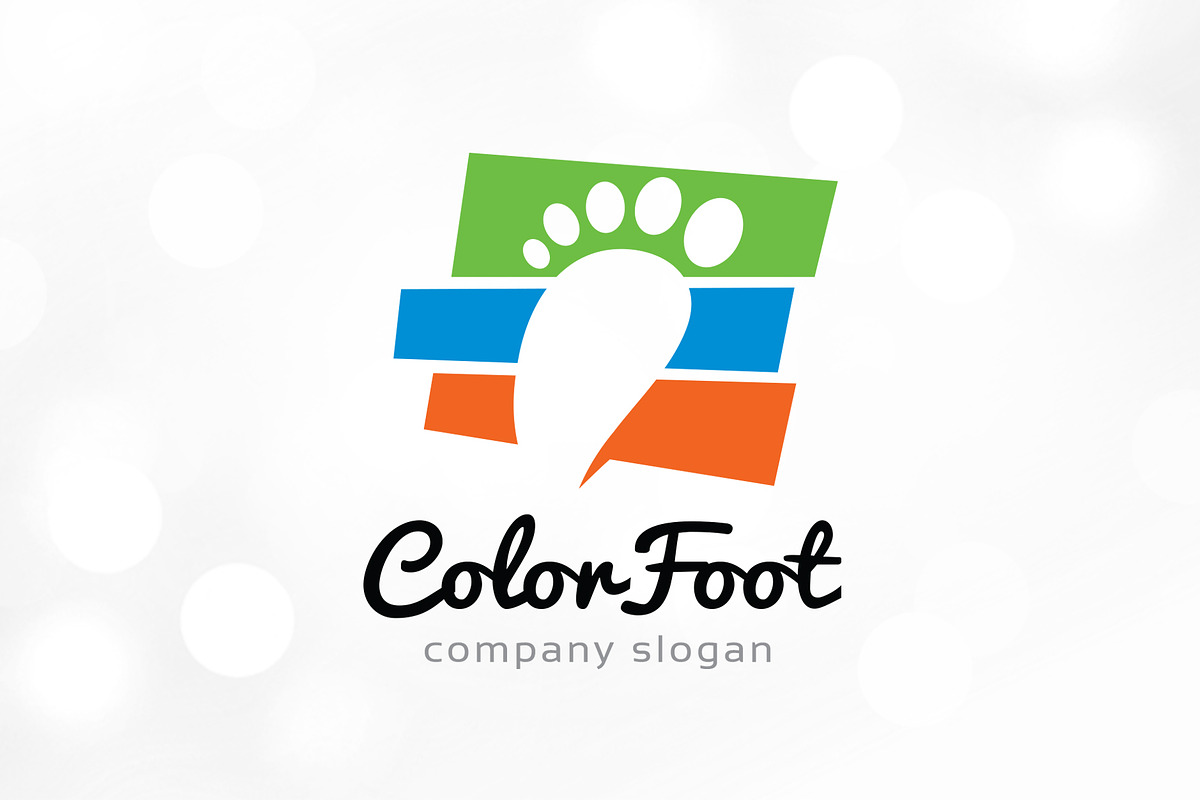 Color Foot Logo Template, a Branding & Logo Template by gunaonedesign