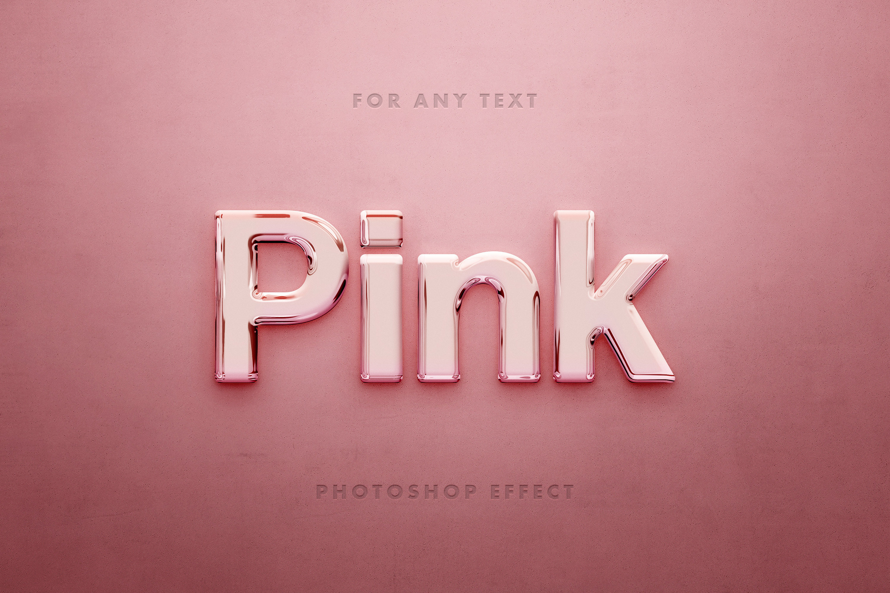 Pink Glass 3D Text Effect, a Layer Style Add-On by Design Squad ...