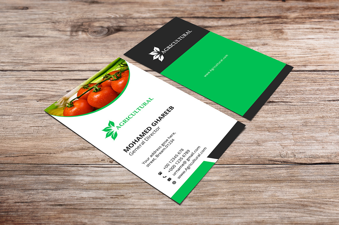 Agriculture Business Card, a Business Card Template by UI_Expert