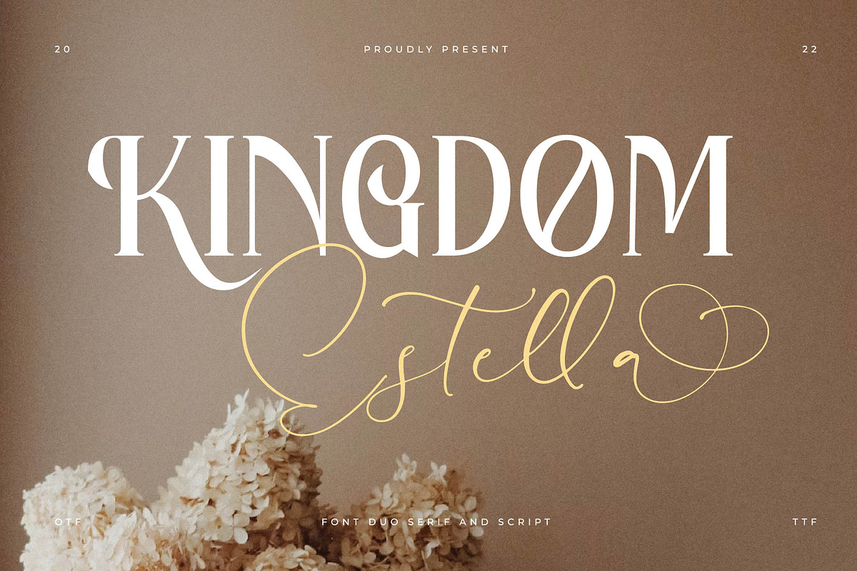 Kingdom Estella Font Duo, a Serif Font by Storytype Studio | Creative ...
