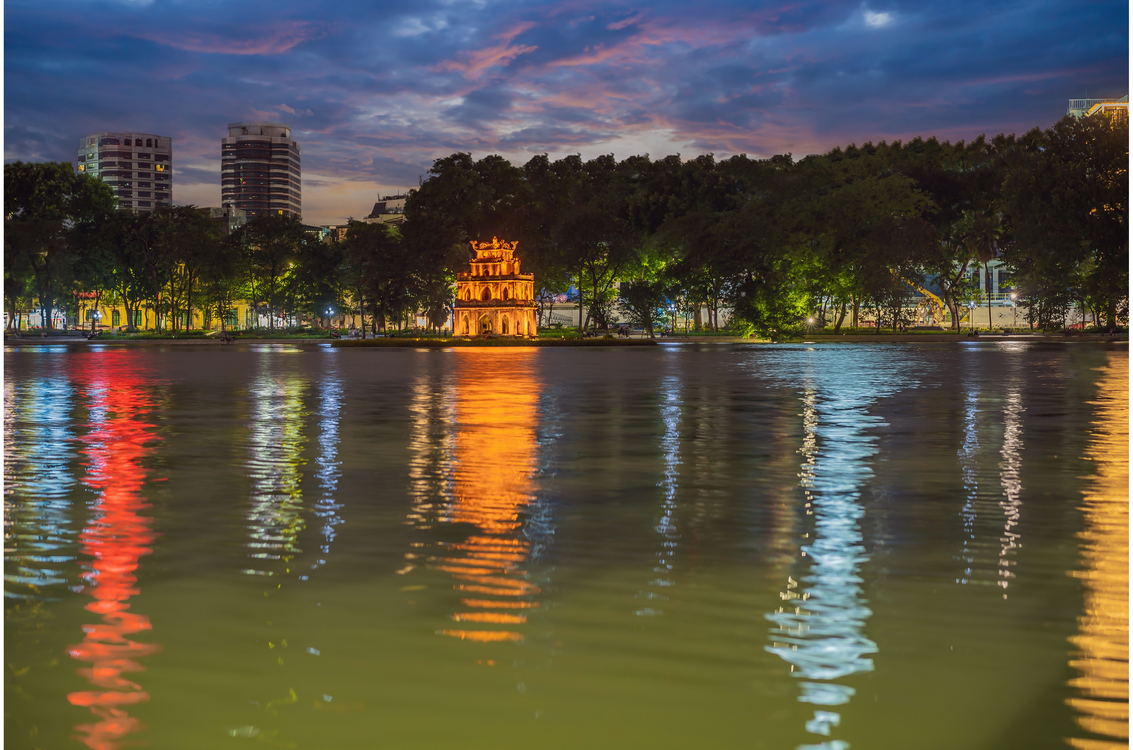 Hanoi Red Bridge at night. The, an Architecture Photo by Elizaveta ...