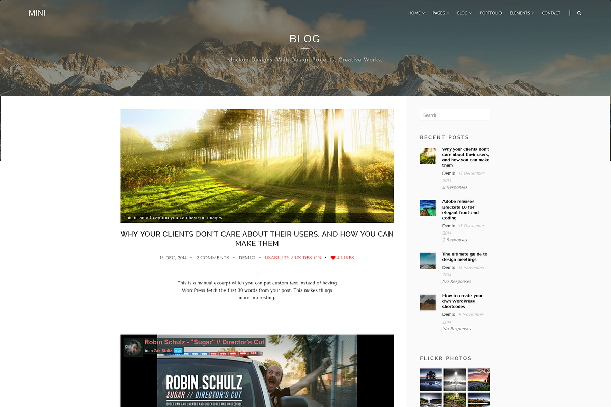 Mini | Multi-Purpose Theme, a WordPress Template by premiumwd
