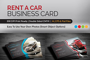Rent A Car Business Card, a Business Card Template by RQ Designs