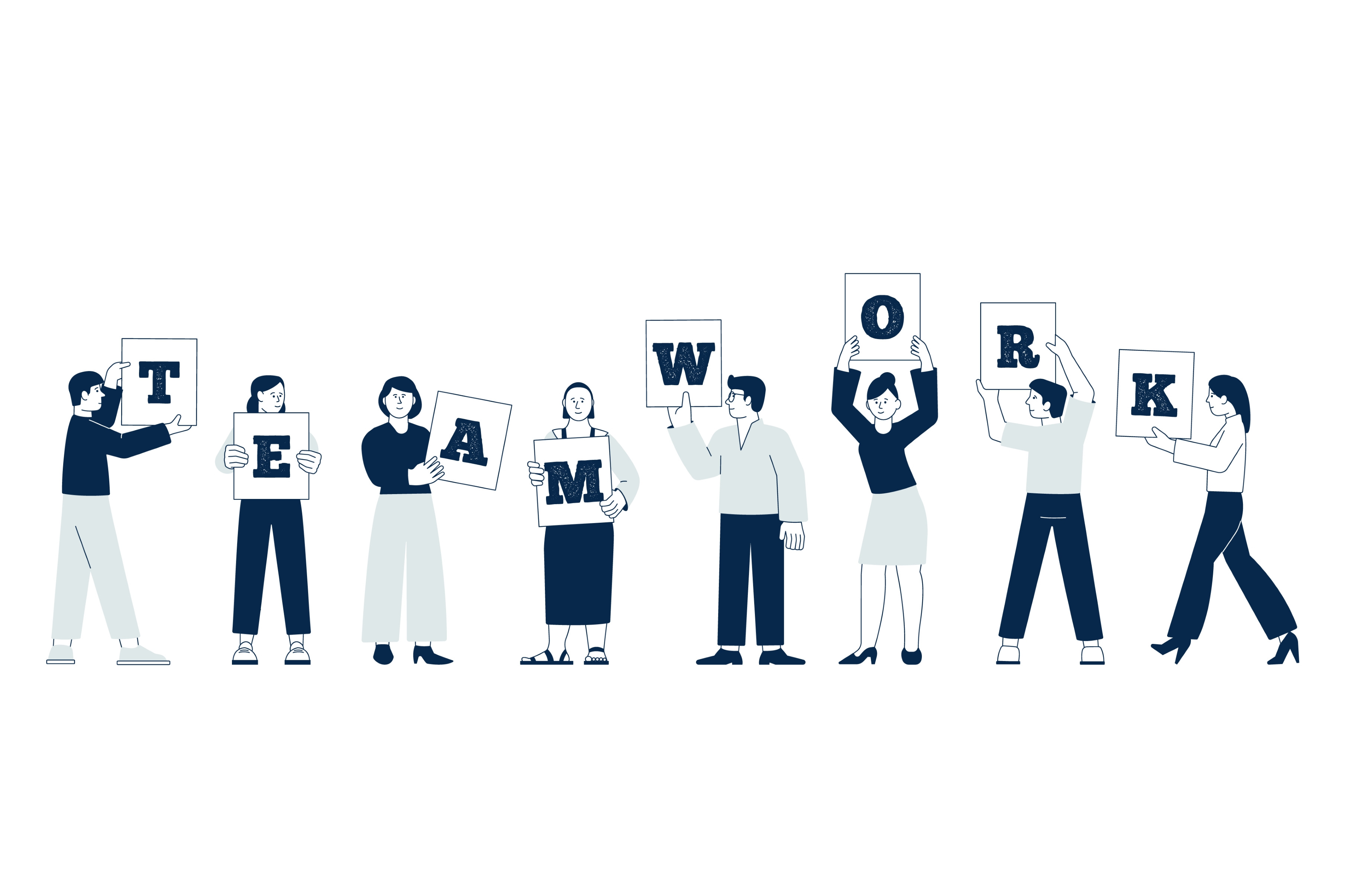 Teamwork together. Team art project | Background Graphics ~ Creative Market