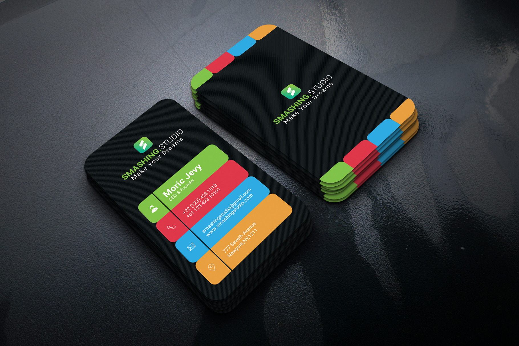 Creative Studio Business Card, a Business Card Template by Smashing_Studio